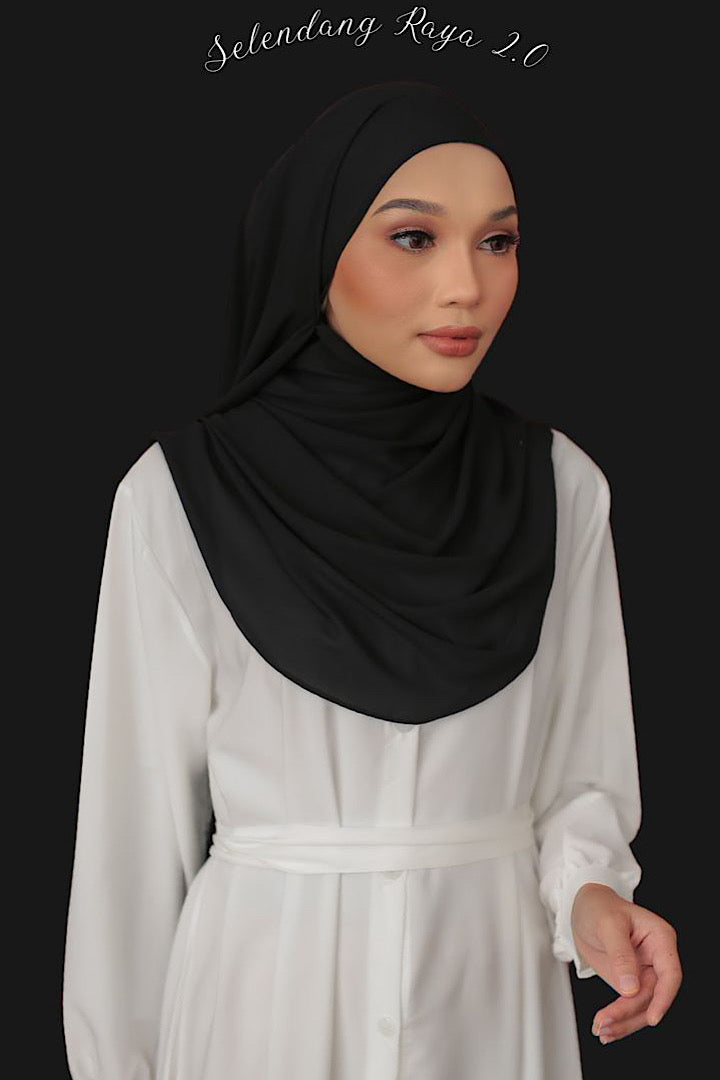 Selendang Raya ~ Black – State of Hijab SG