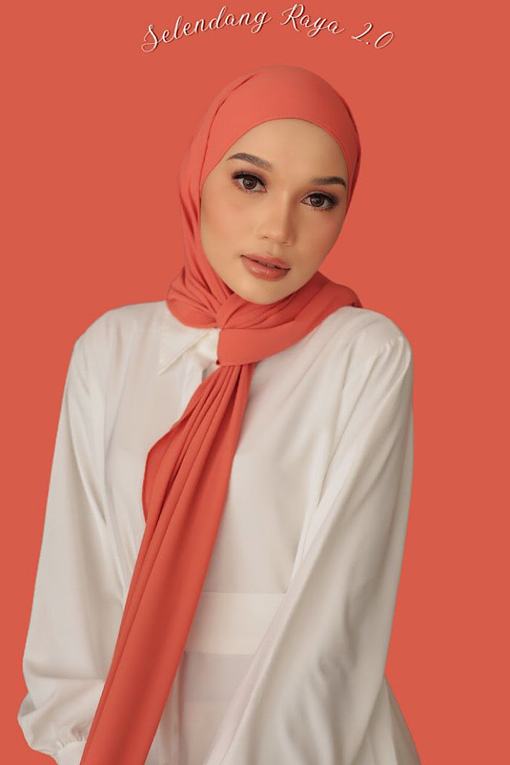 Selendang Raya ~ Papaya – State of Hijab SG