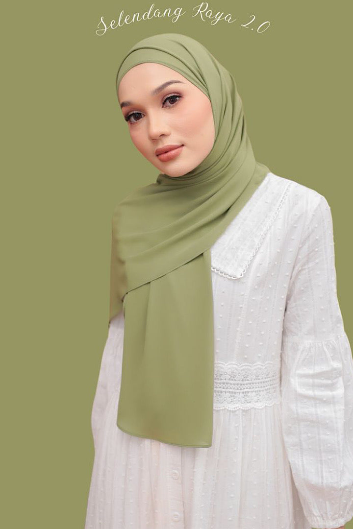 Selendang Raya ~ Asparagus – State of Hijab SG